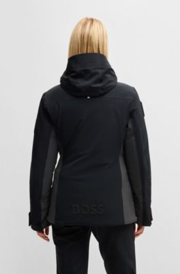 BOSS - BOSS Ski water-repellent jacket with carrying straps - Black