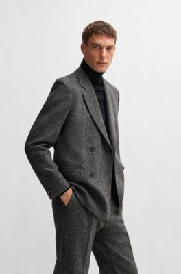 BOSS - Americana BOSS SELECTED BY BECKHAM de mezcla de lana con dibujo ...