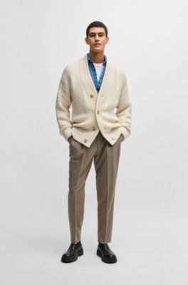 BOSS - BOSS SELECTED BY BECKHAM trousers in checked stretch wool