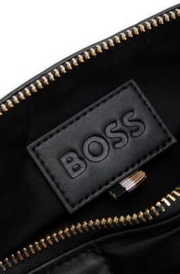 BOSS - Shoulder bag with Double B monogram - Black