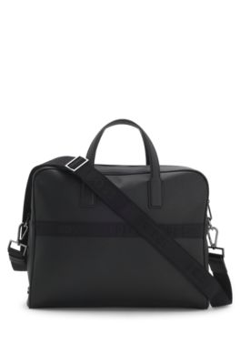 BOSS - Document case with monogram pattern - Black