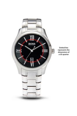 BOSS - '1513025' | Stainless Steel Bracelet Strap 3-Hand Quartz ...