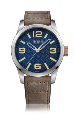 BOSS - Stainless Steel Leather Watch | 1513352
