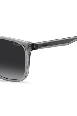 HUGO - Gray-acetate sunglasses with silver-tone core wire