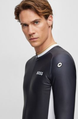 BOSS - BOSS x ASSOS body-mapped jersey top with branding