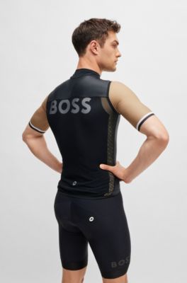 BOSS - BOSS x ASSOS packable wind vest with breathable mesh back - Black