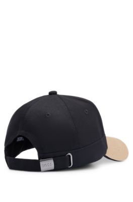 BOSS - Kids' color-blocked cap with two-tone logo