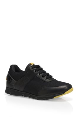 BOSS - 'J29113' | Boys Leather Sneakers - Black