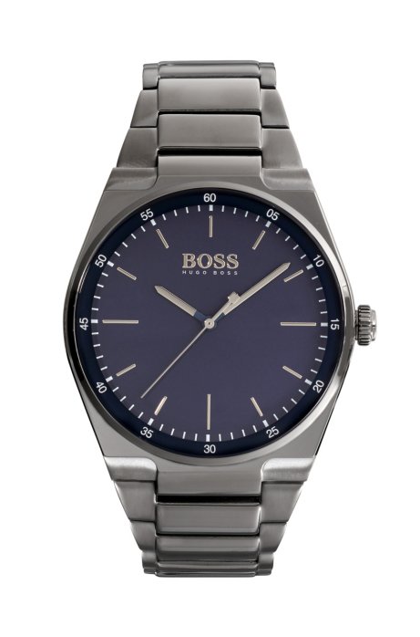 BOSS - Blue Dial Watch With Grey Bracelet | Magnitude